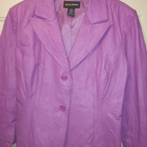 metrostyle | Jackets & Coats | Vintage 0 Leather Blazer Jacket | Poshmark